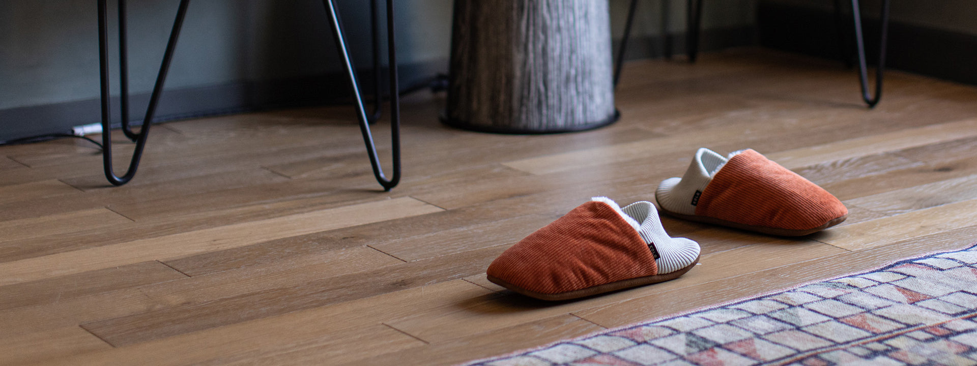 Willer Cord Faux Fur House Shoes | Topdrawer